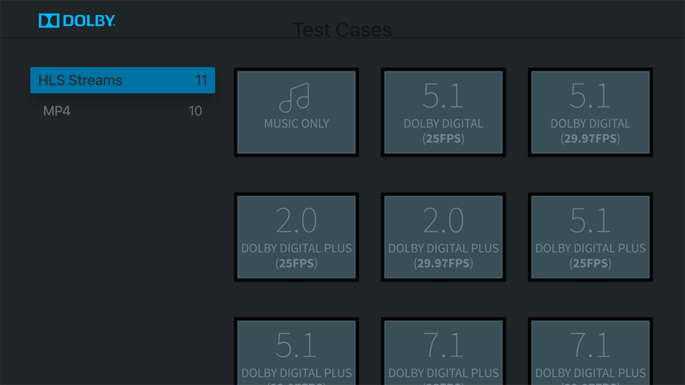 Playing test signals