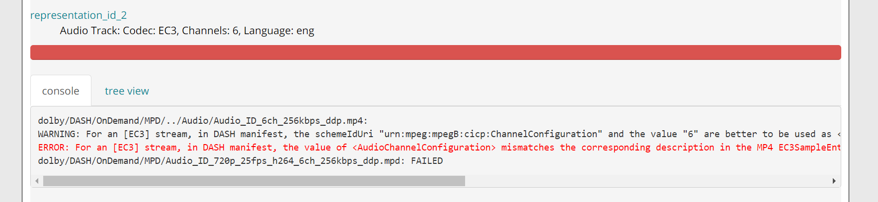 Using the web-based StreamValidator